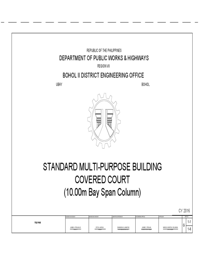 Standard Multi-Purpose Building Plan | PDF | Art Media | Engineering