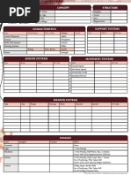 CthulhuTech - Editable Character Sheet | PDF