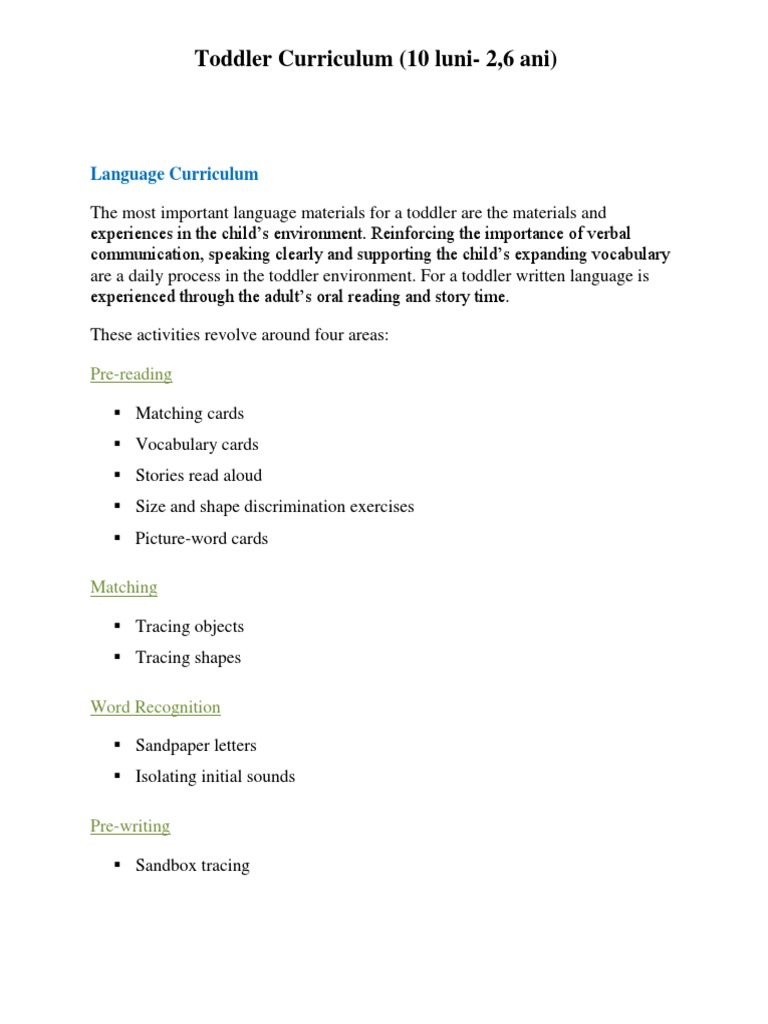 Montessori-Primary-Curriculum Infant Toddler | PDF | Teaching ...