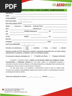 Encaminhamento Exame Admissional Demissional Periodico | PDF