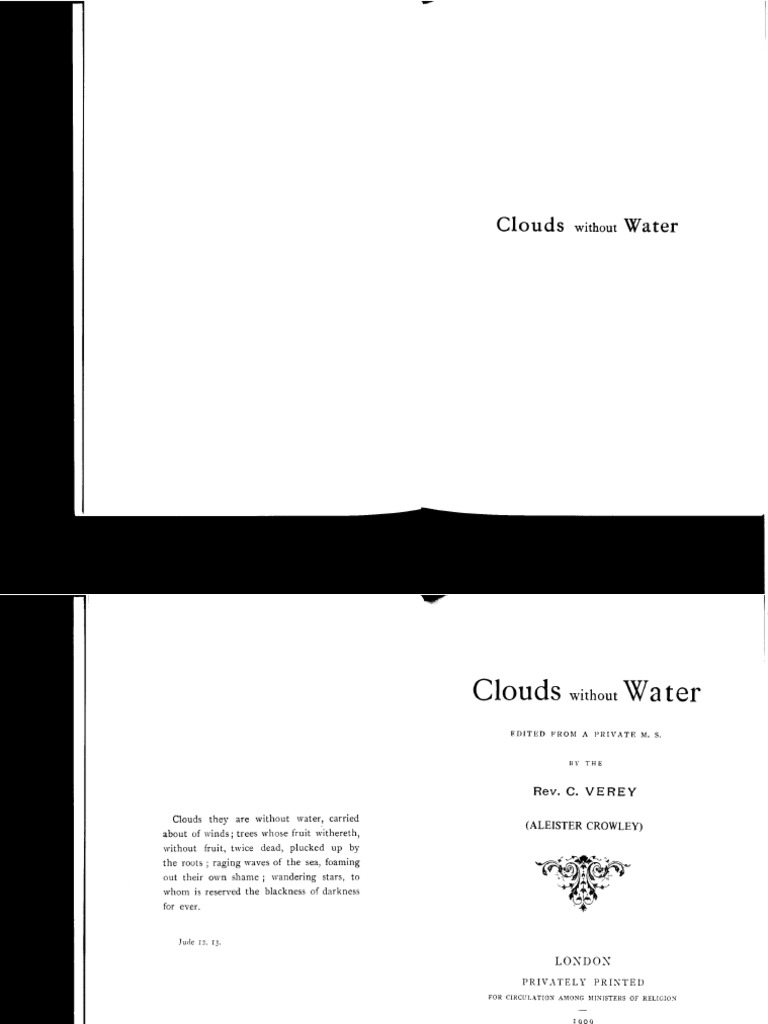 Clouds Without Water by Aleister Crowley PDF | PDF