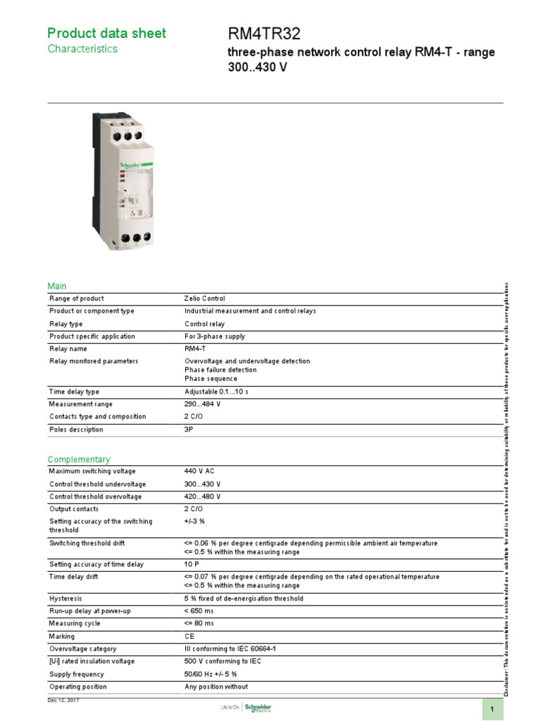 Relays RM4TR32 | PDF | Relay | Electrical Equipment