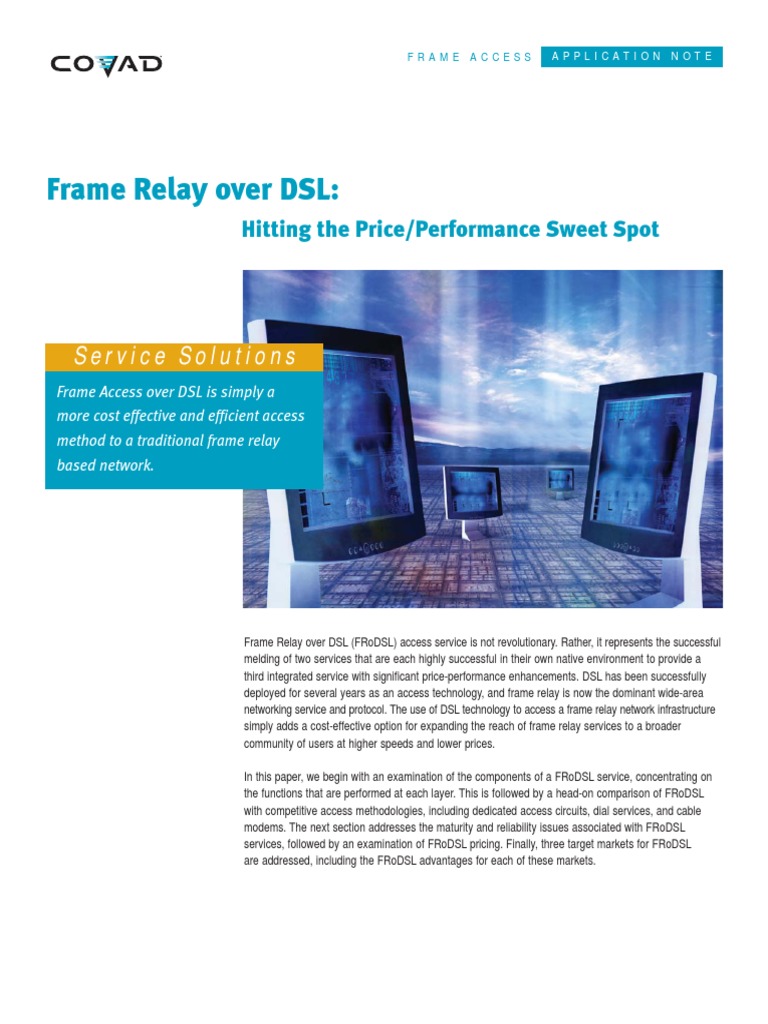 Frame Over DSL | PDF | Digital Subscriber Line | Computer Network