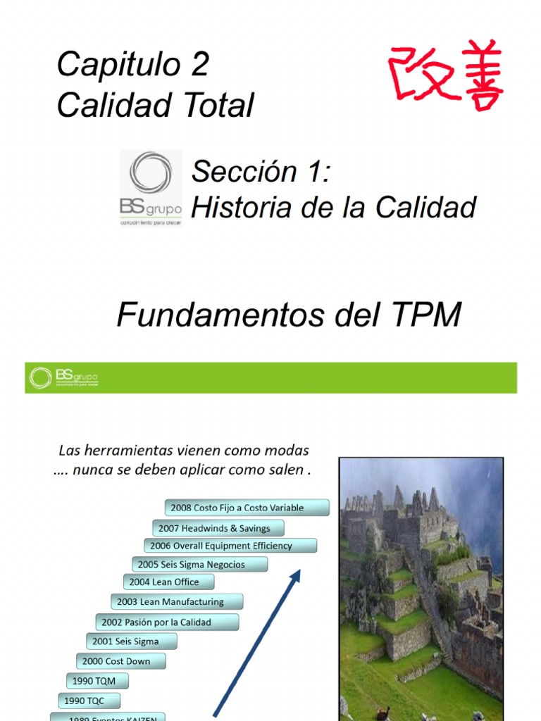 Fundamentos Del TPM | PDF | Calidad (comercial) | Producción y fabricación