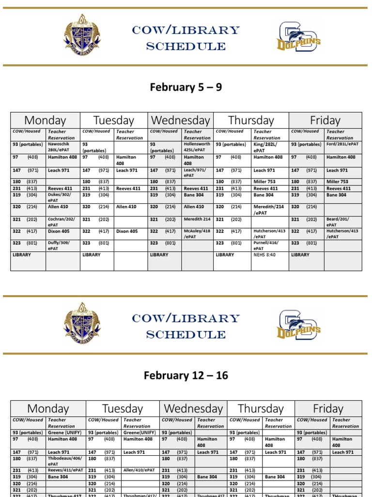 Cow-Library Calendar | PDF | Science | Academia