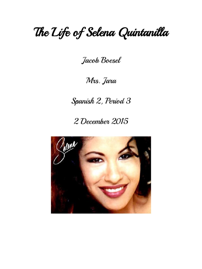 Selena Quintanilla | PDF | American Musicians | Leisure