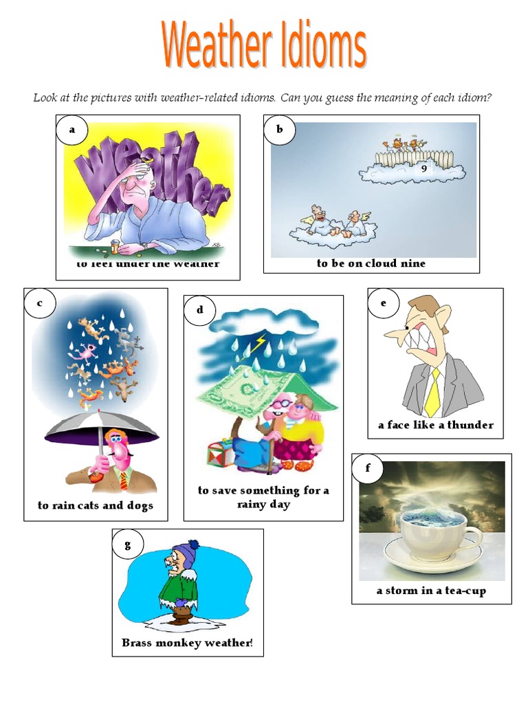 Weather Idioms | Weather