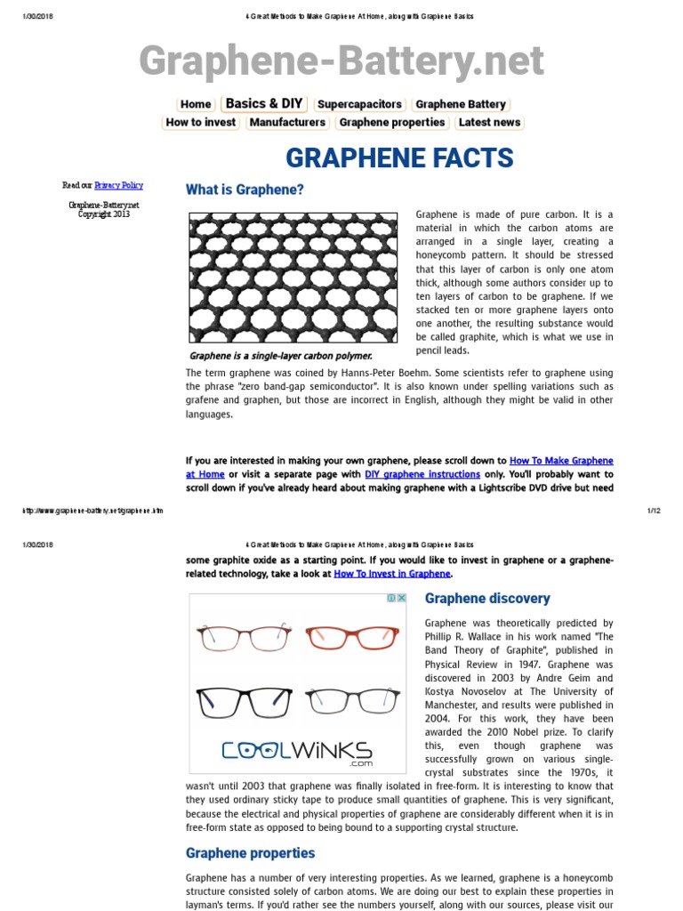4 Great Methods To Make Graphene at Home, Along With Graphene Basics ...
