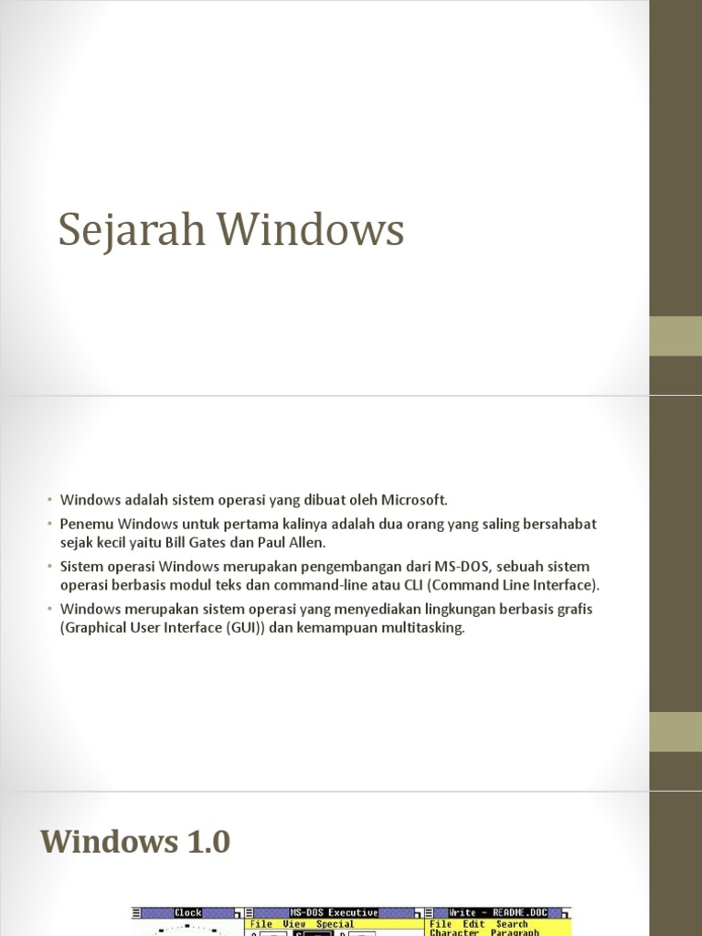 Sejarah Windows | PDF