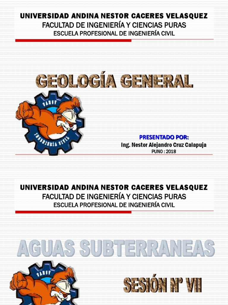 Geologia General CLASE VII | PDF | Agua subterránea | Permeabilidad ...