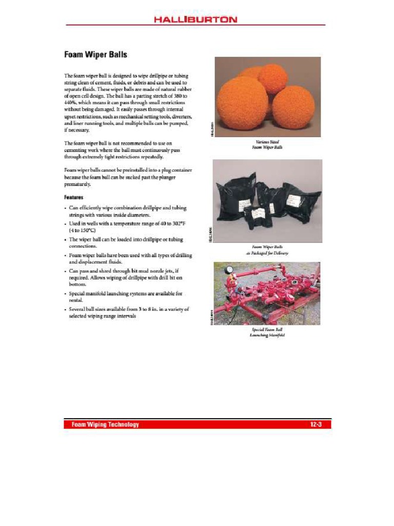 Foam Wiper Balls PDF | PDF