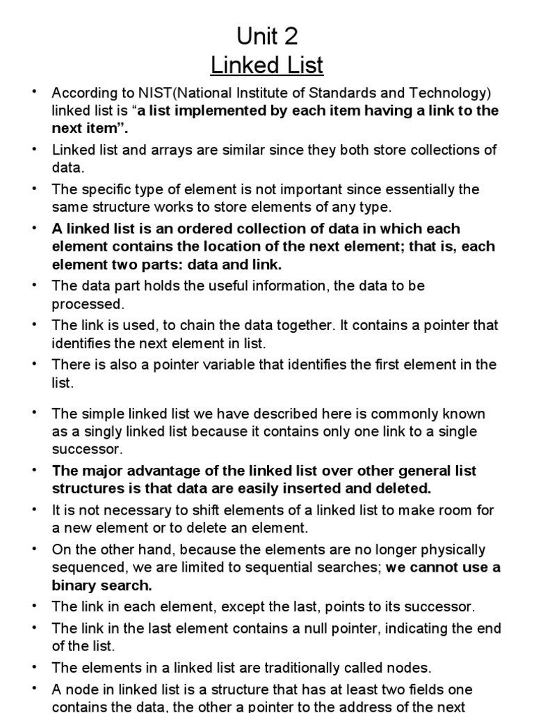 Unit 2 Linked List: Next Item" | Download Free PDF | Queue (Abstract Data Type) | Pointer ...