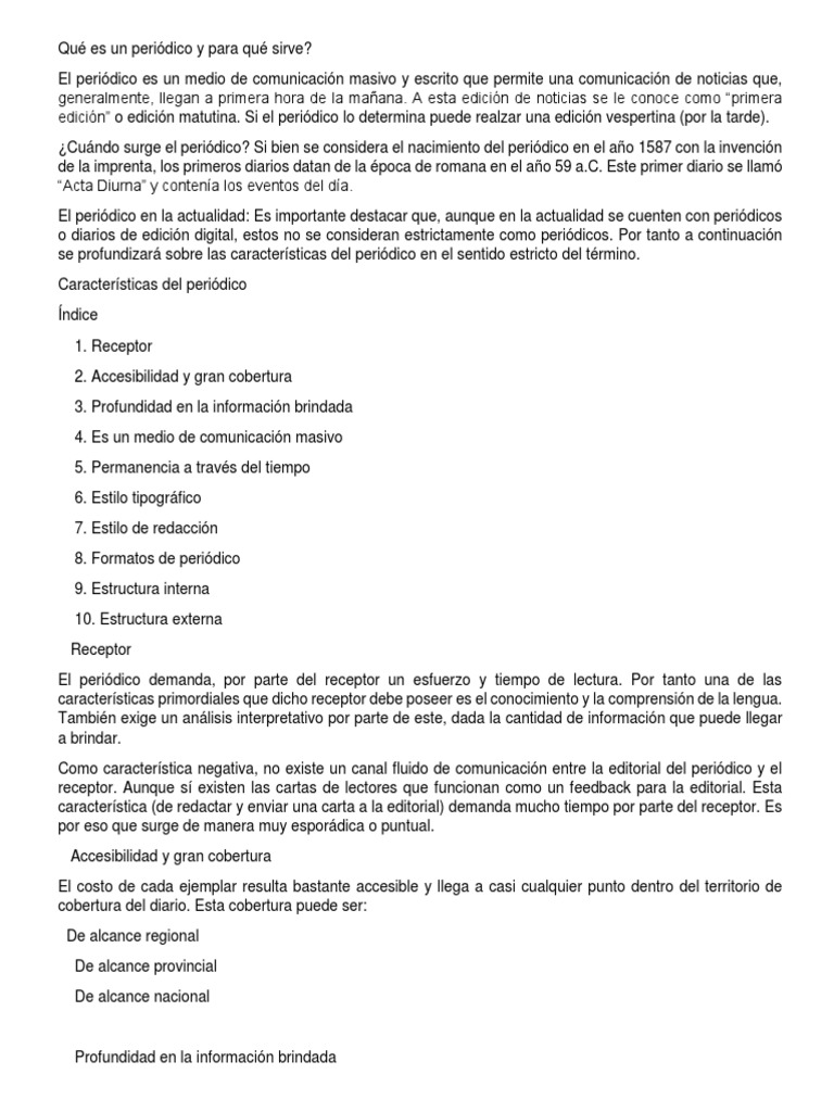 El Periodico | PDF | Periódicos | Publicación