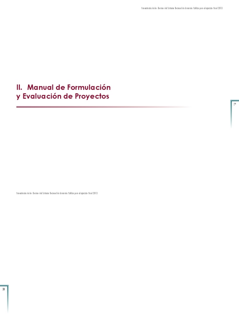 Manual de Formulación y Evaluación de Proyectos SEGEPLAN | PDF ...