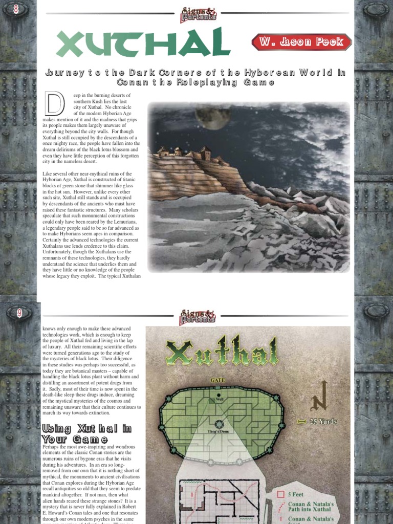 Journey to the Forgotten City of Xuthal | PDF | Conan The Barbarian ...