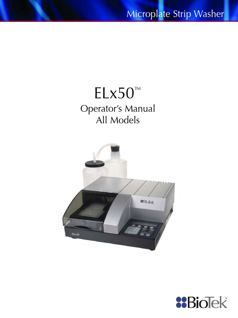 Biotek Elx50 User Manual Pdf Electromagnetic Interference Waste