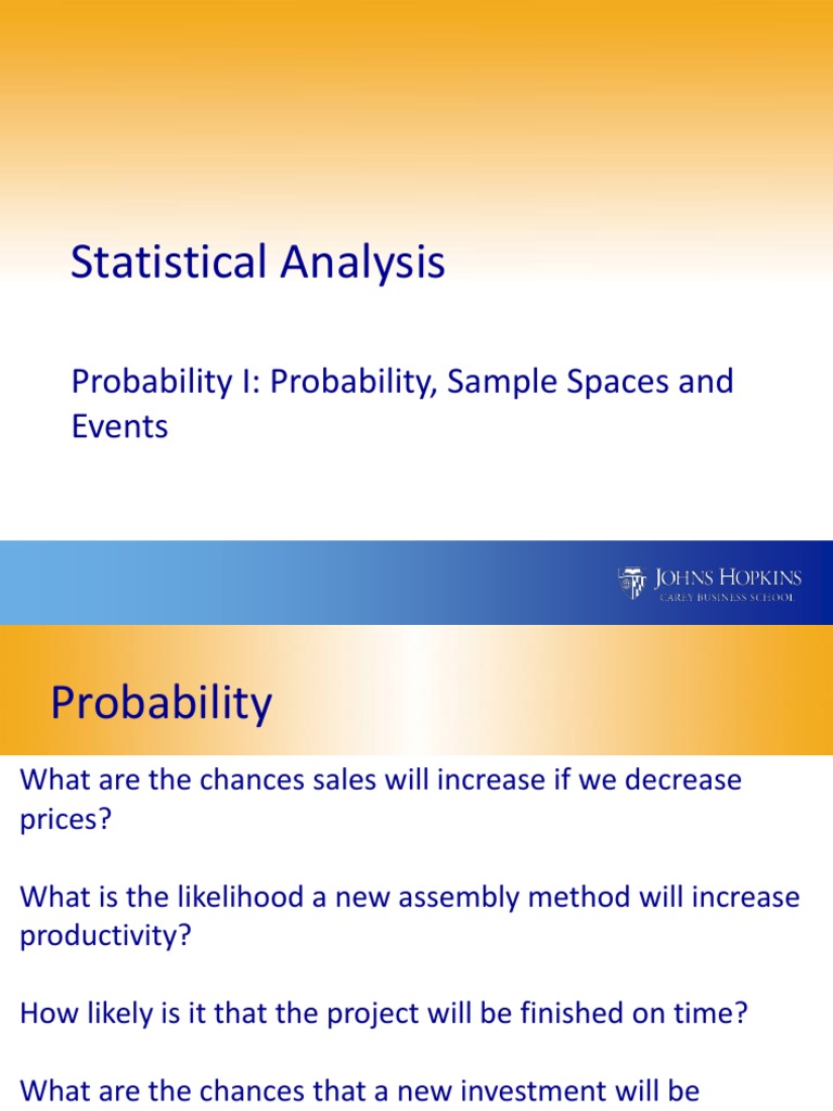 Probability for Business Decisions | PDF | Probability | Experiment