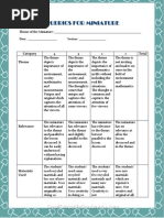 Rubric On Designing A Museum Exhibition | PDF | Rubric (Academic ...