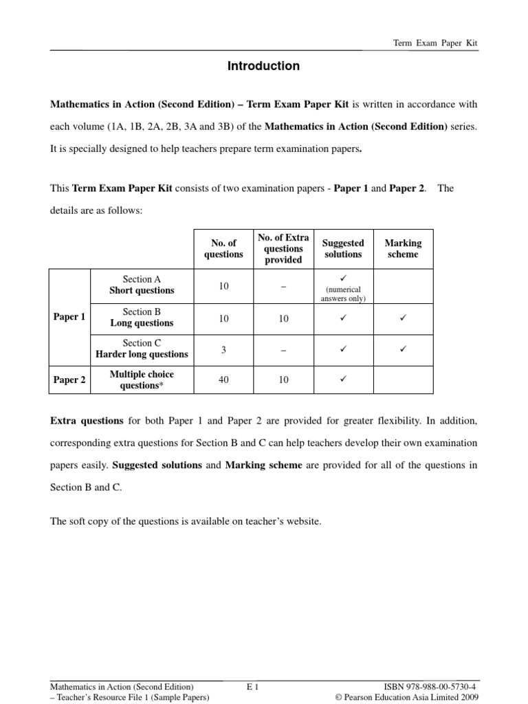 2009 Longman Book 1A Mock Paper | PDF | Coupon | Test (Assessment)
