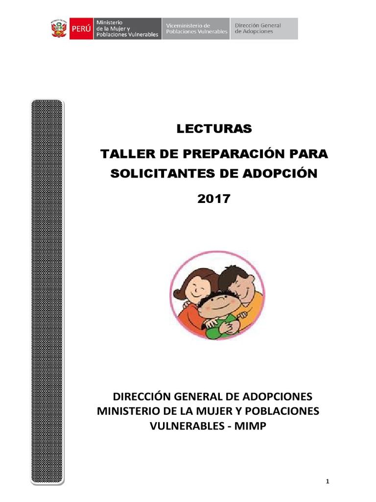 2 - Lecturas y Ficha Taller Preparacion Adopci N 2017 | PDF | Dolor ...