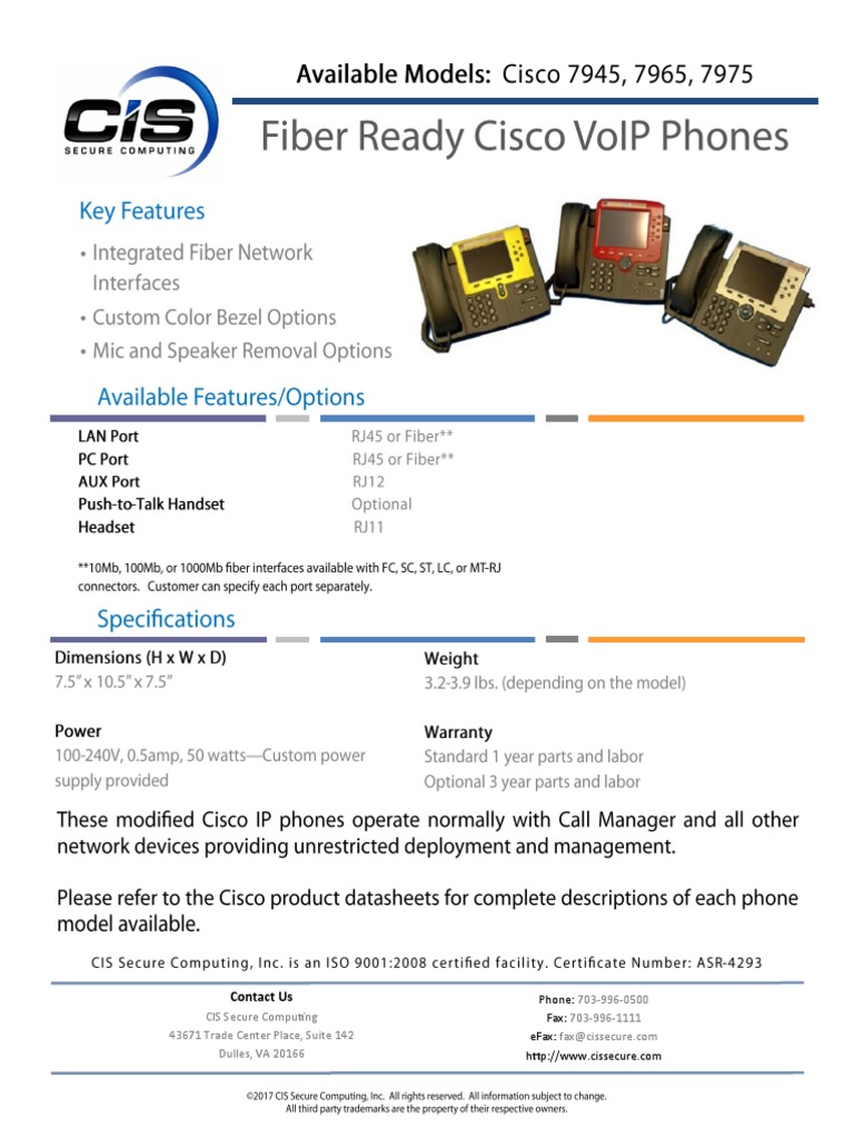 VoIP-Ready Fiber Internet Solutions | PDF | Telecommunications ...