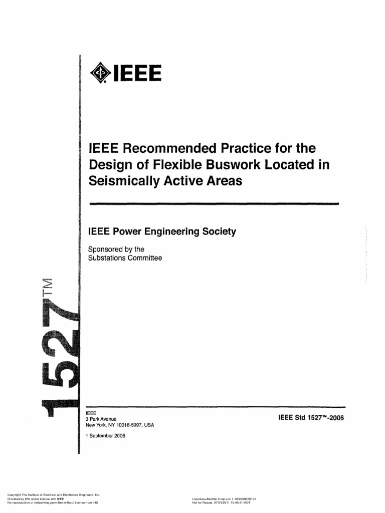 IEEE - 1527 - Recommended Practice For The Design of Flexible Buswork ...