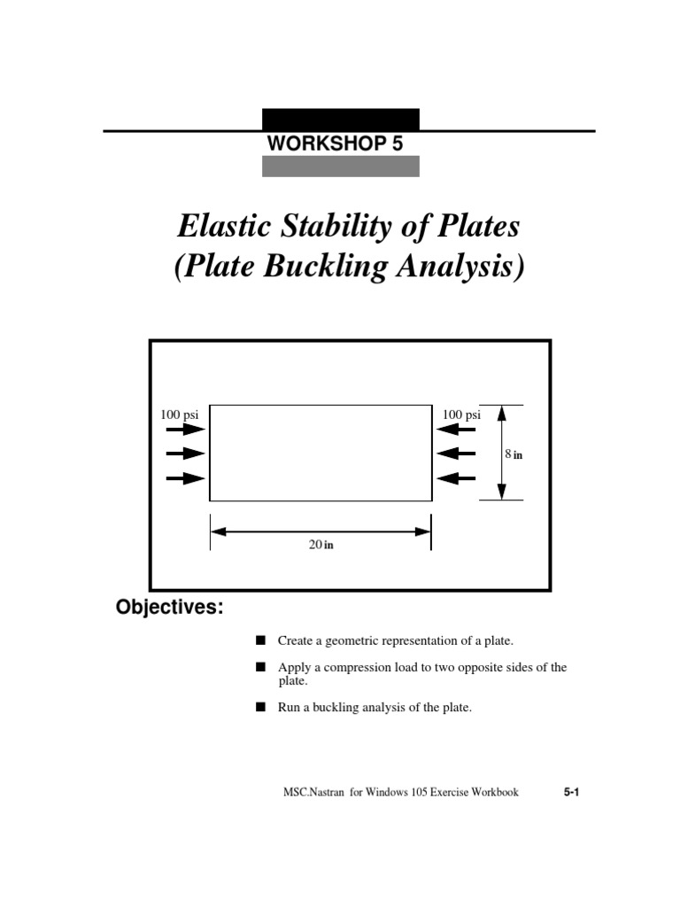 Elastic Stability of Plates (Plate Buckling Analysis | PDF | Buckling ...