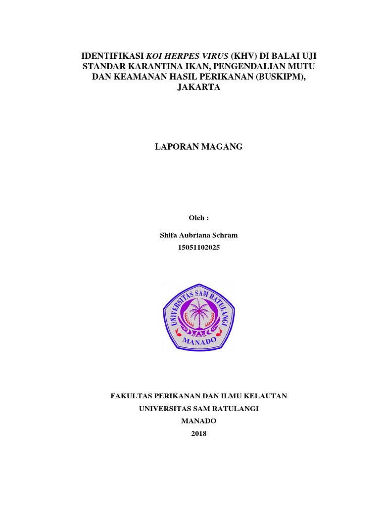 Cover Identifikasi KHV Dengan Metode PCR | PDF | Teknologi & Rekayasa