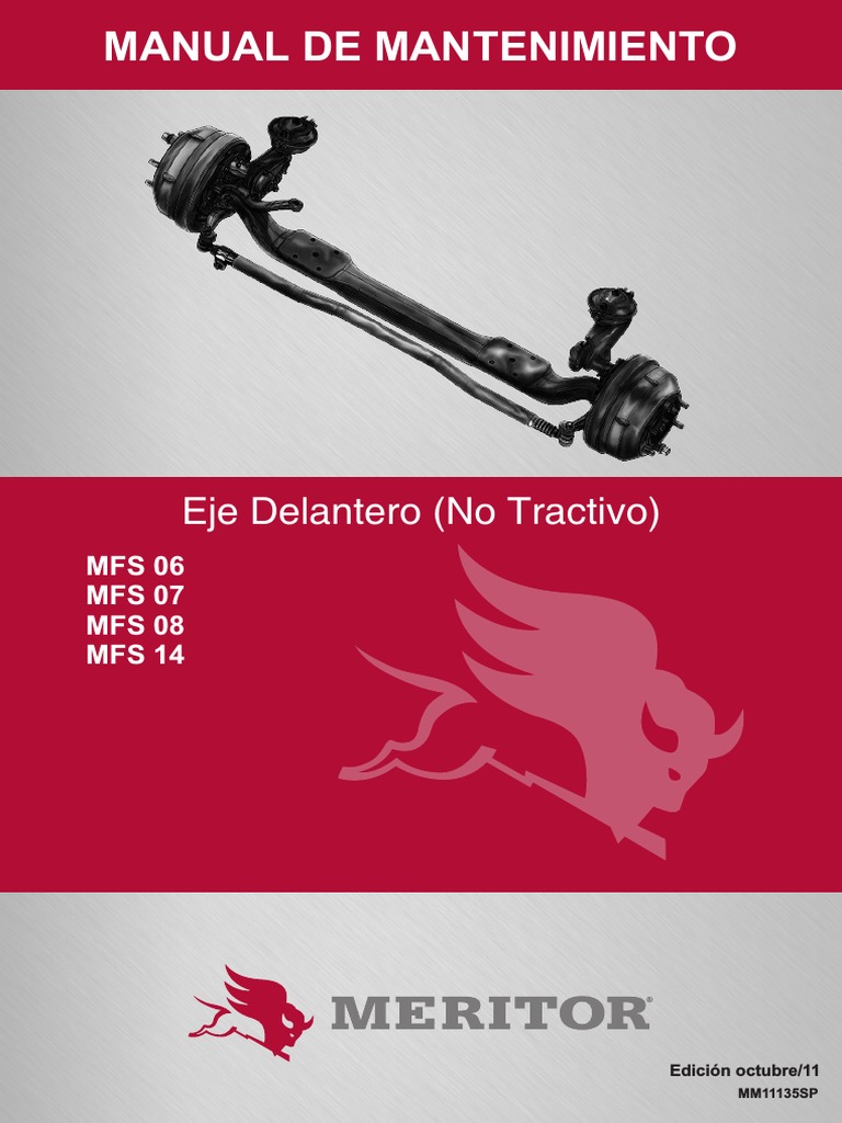 Manual Eje Delantero Meritor PDF | PDF