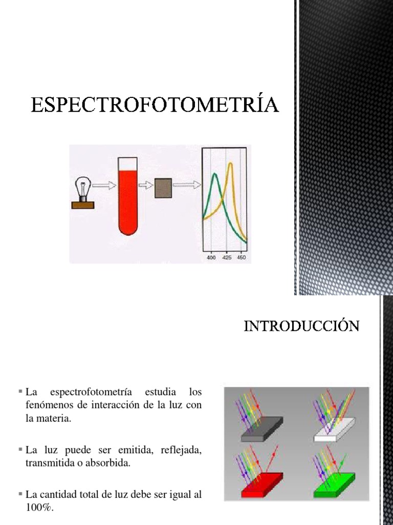 EspectrofotometrÍa Ligero Espectrofotometria
