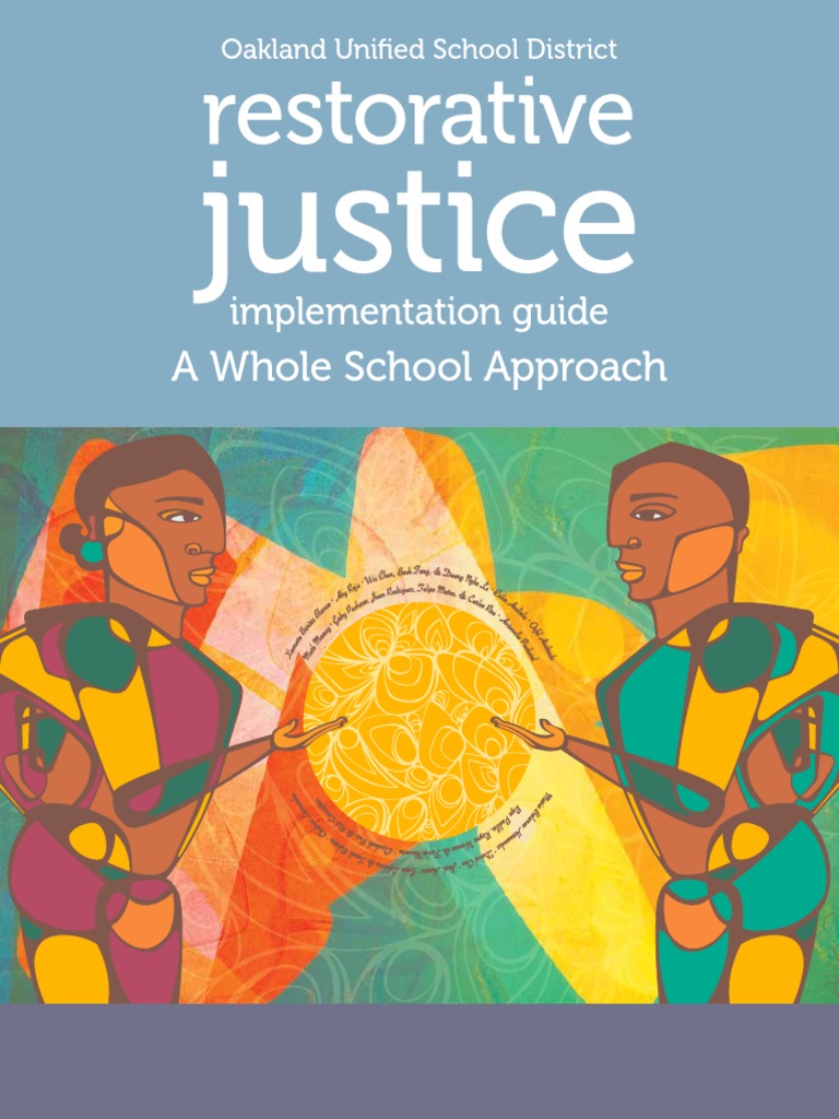 Standard 7b - Oakland Restorative Justice Implementation Guide | PDF | Restorative Justice ...