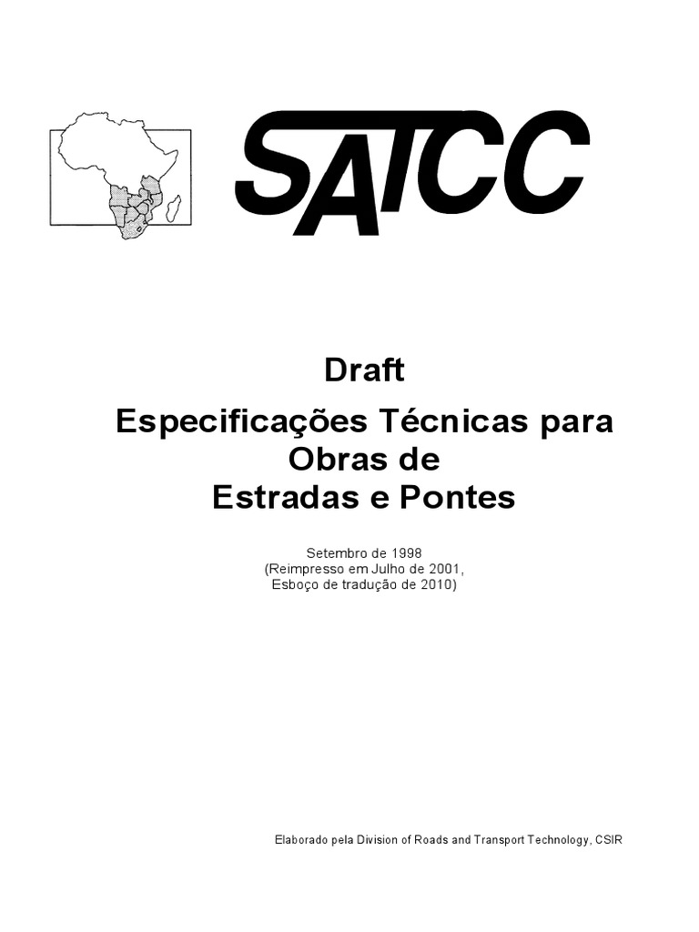 Satcc PT | PDF | Tráfego | Empreiteiro geral