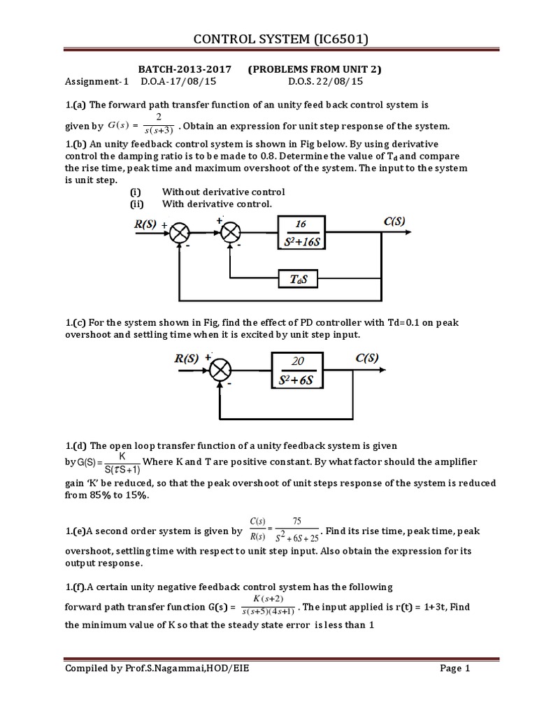 CS ASS2 (13-17batch) | PDF | Control System | Algorithms