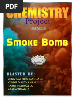 Chemistry Investigatory Project On Smoke Bomb | PDF | Chemistry | Materials