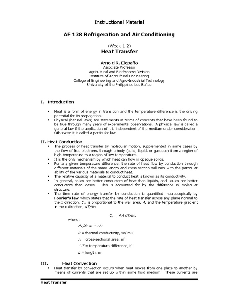 Understanding the Fundamental Mechanisms of Heat Transfer: Conduction ...
