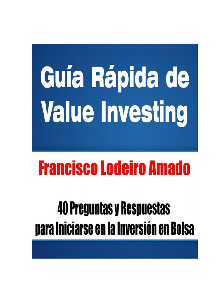 Francisco Lodeiro Amado Guía Rápida de Value Investing PDF | PDF ...