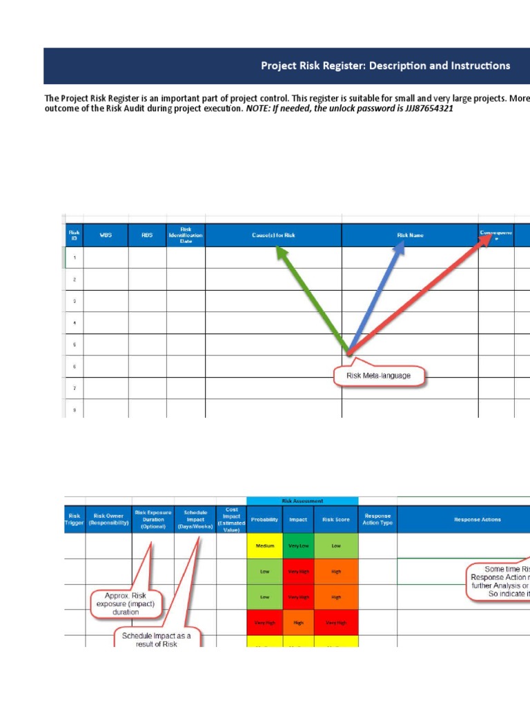 Project Risk Register-2 | Download Free PDF | Risk | Business
