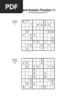 Easy Sudoku - 50 Printable Puzzles With Answers | PDF | Puzzles ...