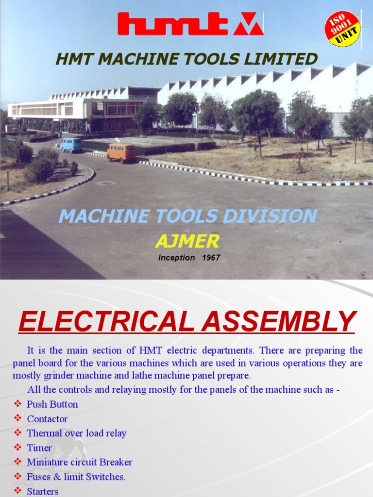 HMT Machine Tools Limited | PDF | Electrical Substation | Electric Motor