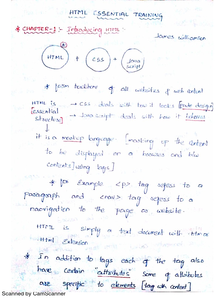 HTML Essential by James Williamson | PDF