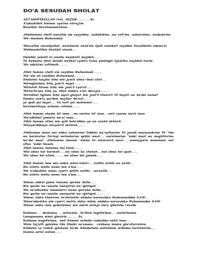 Doa Rizki Barokah | PDF