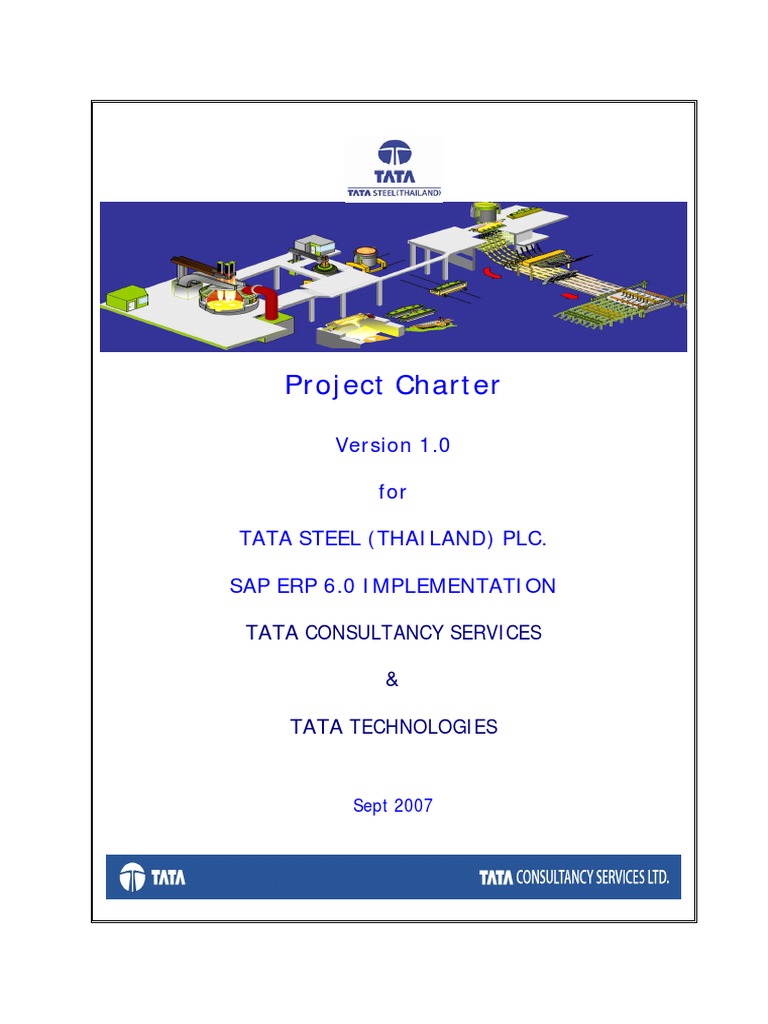 TSTH SAP Project Charter | PDF | Business Process | Project Manager