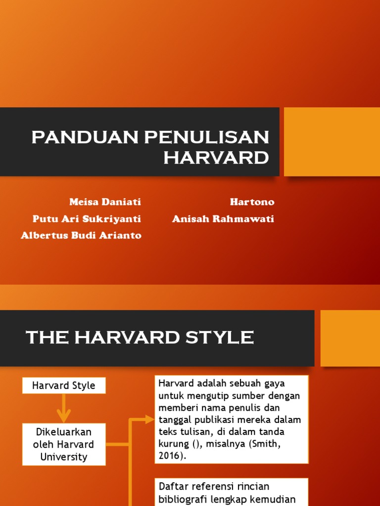 Panduan Penulisan Harvard Pdf Komunikasi Tertulis Akademisi