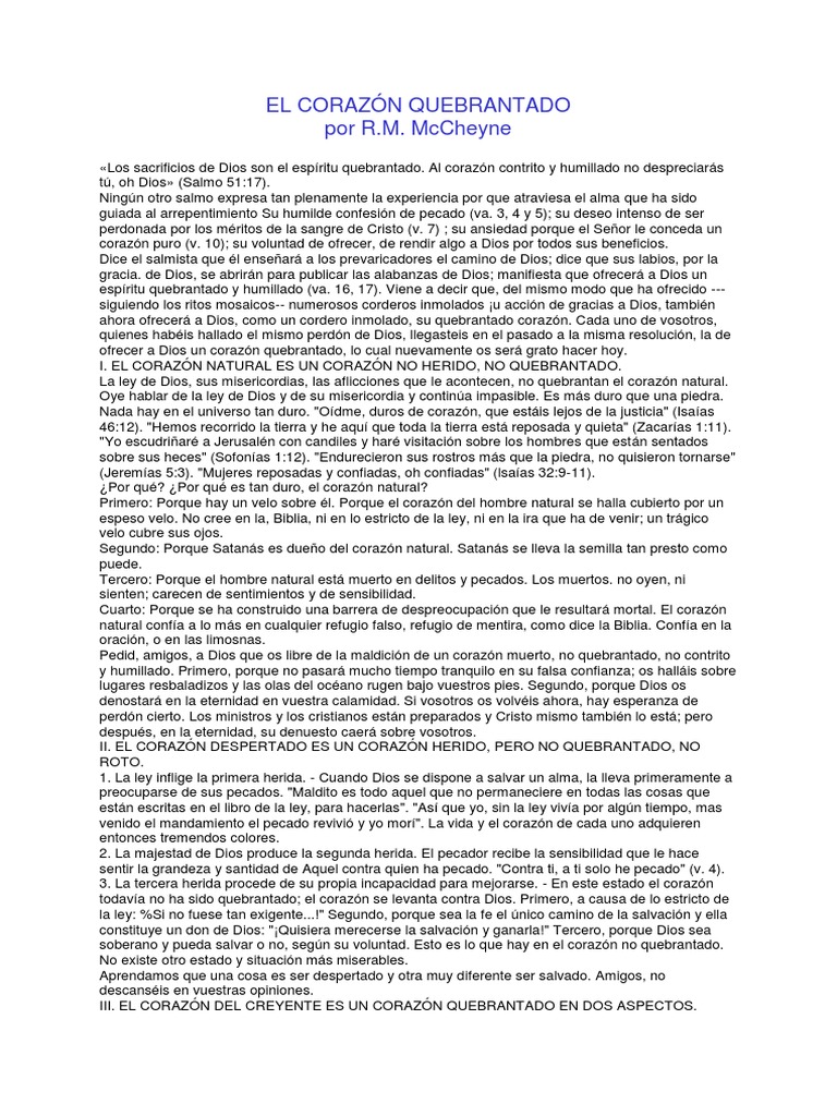 El Corazón Quebrantado | PDF | Pecado | Salvación