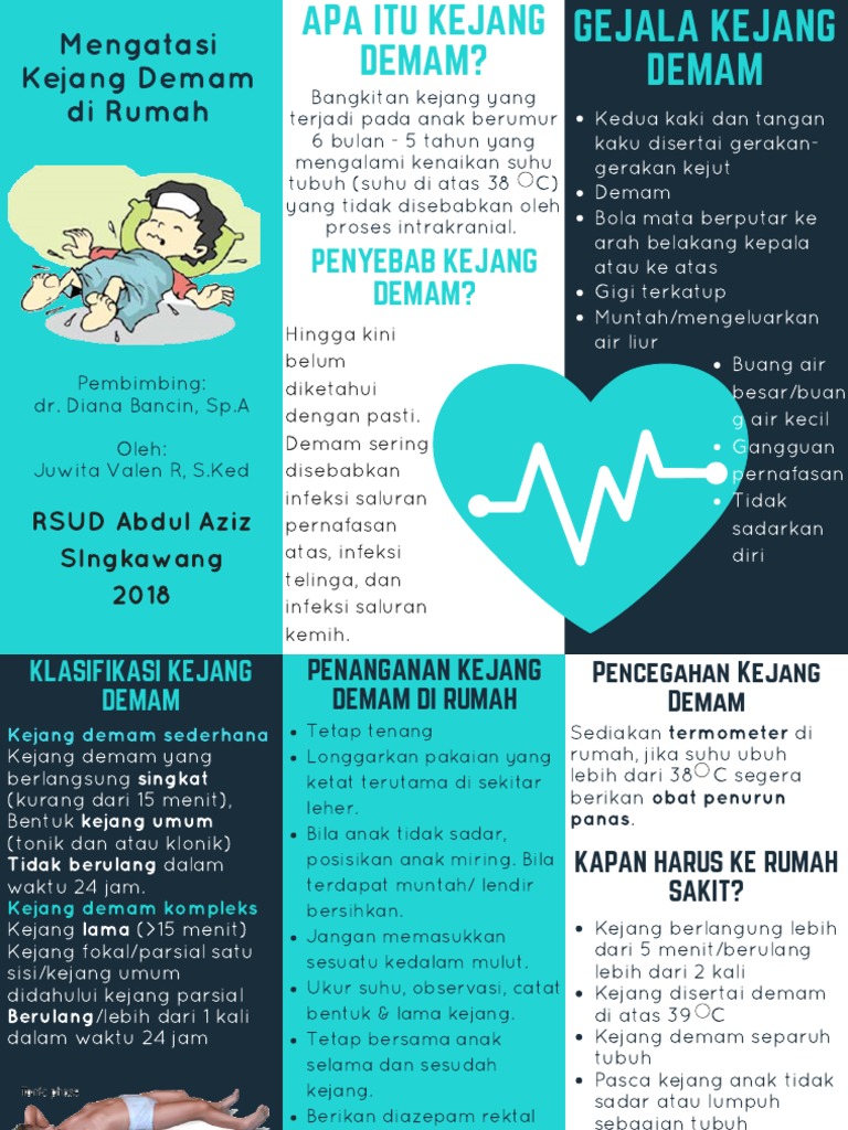 Leaflet Mengatasi Kejang Demam Di Rumah | PDF