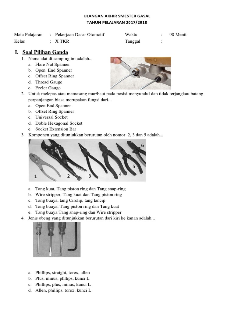 Soal PDO Sem Ganjil | PDF