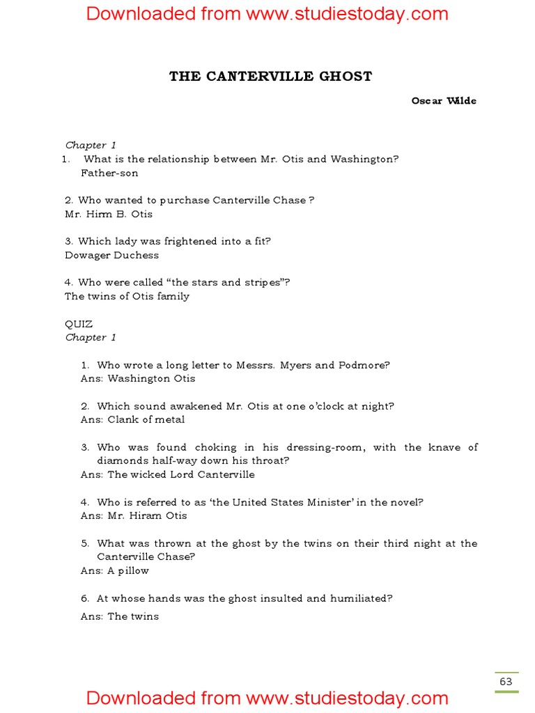 Understanding The Canterville Ghost: A Summary of Oscar Wilde's Classic ...