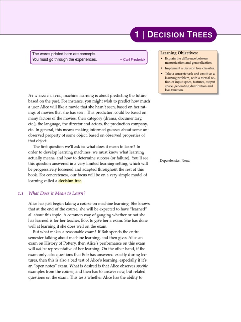 Ciml v0 - 99 ch01 PDF | PDF | Machine Learning | Prediction