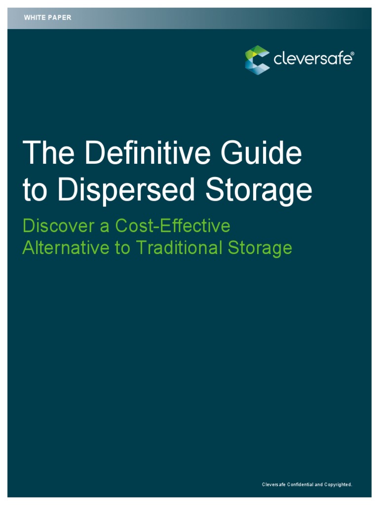 Cleversafe Definitive Guide White Paper | PDF | Computer Data Storage ...