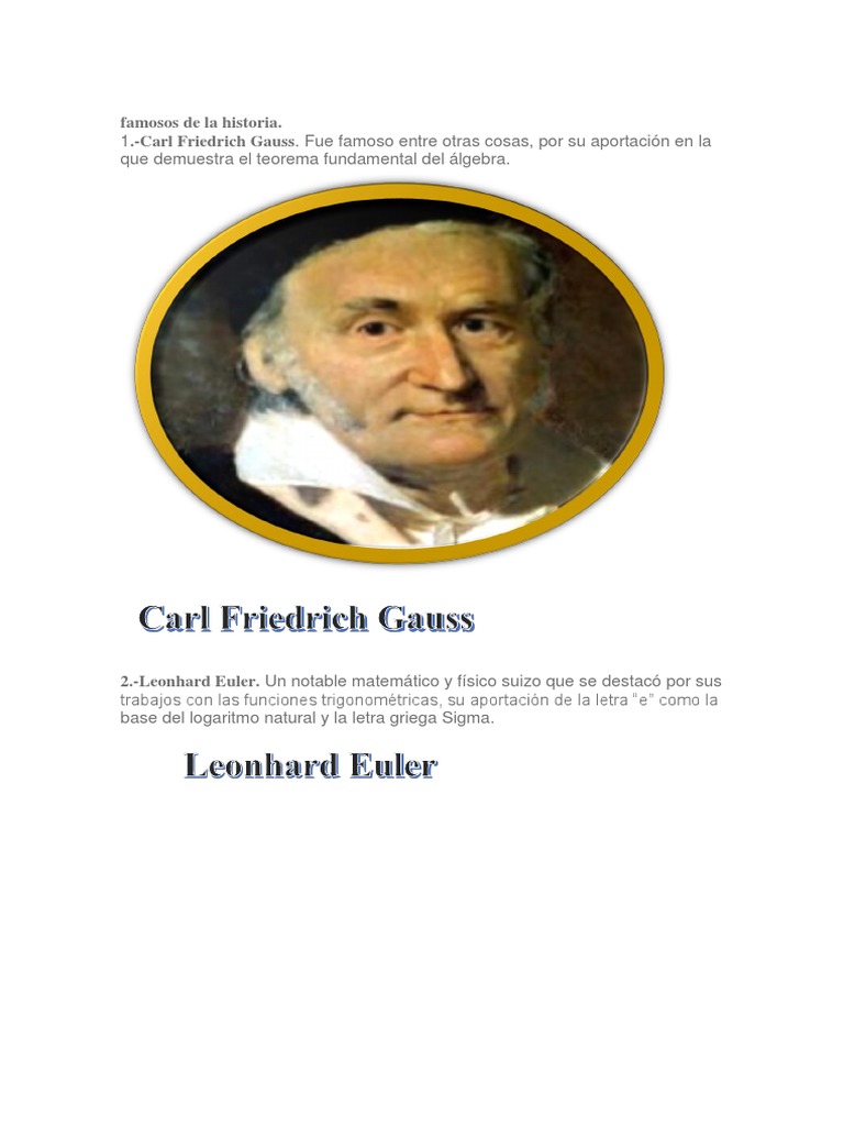 Genios Matematicos | PDF